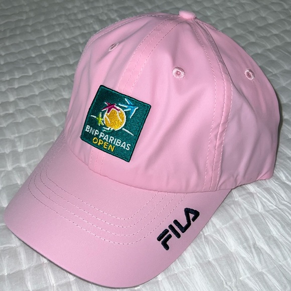 Fila | Accessories | Fila Pink Bnp Paribas Open Tennis Official Hat New ...